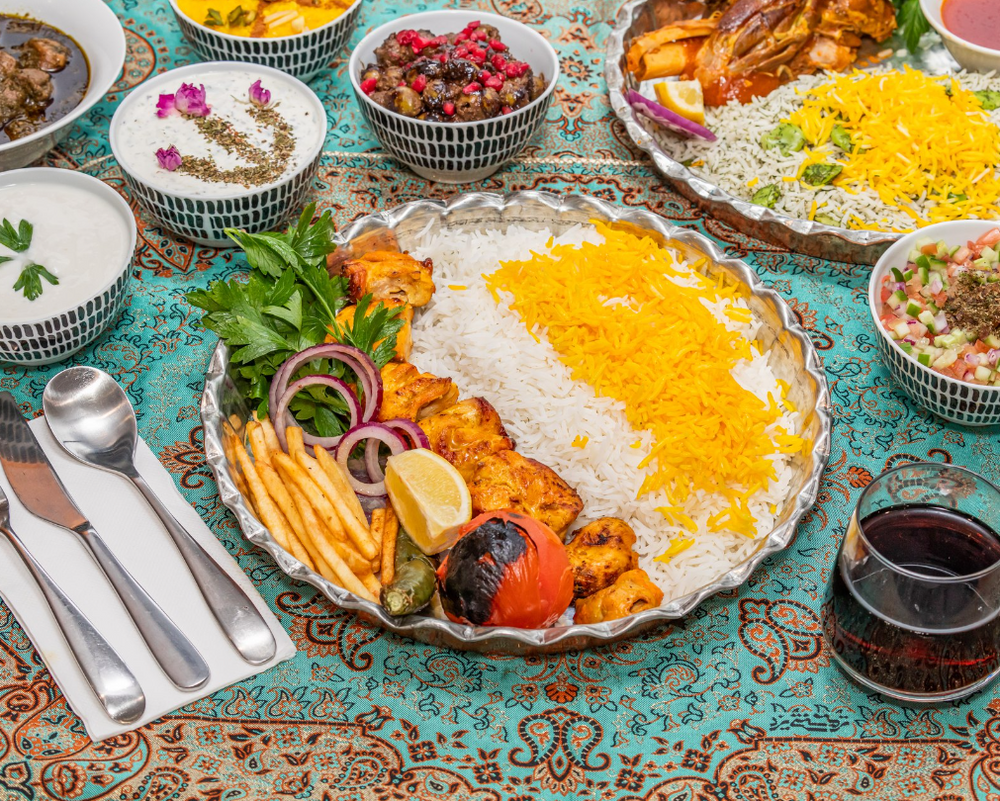 Joujeh Kebab with rice ( Chicken Kebab with rice)